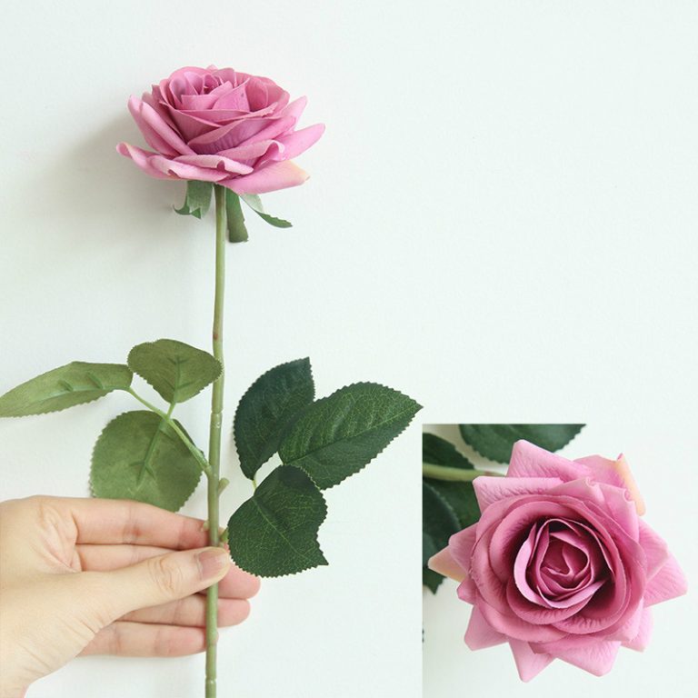 Artificial Flower Rose Stem Real Touch - Artificial Flowers Store