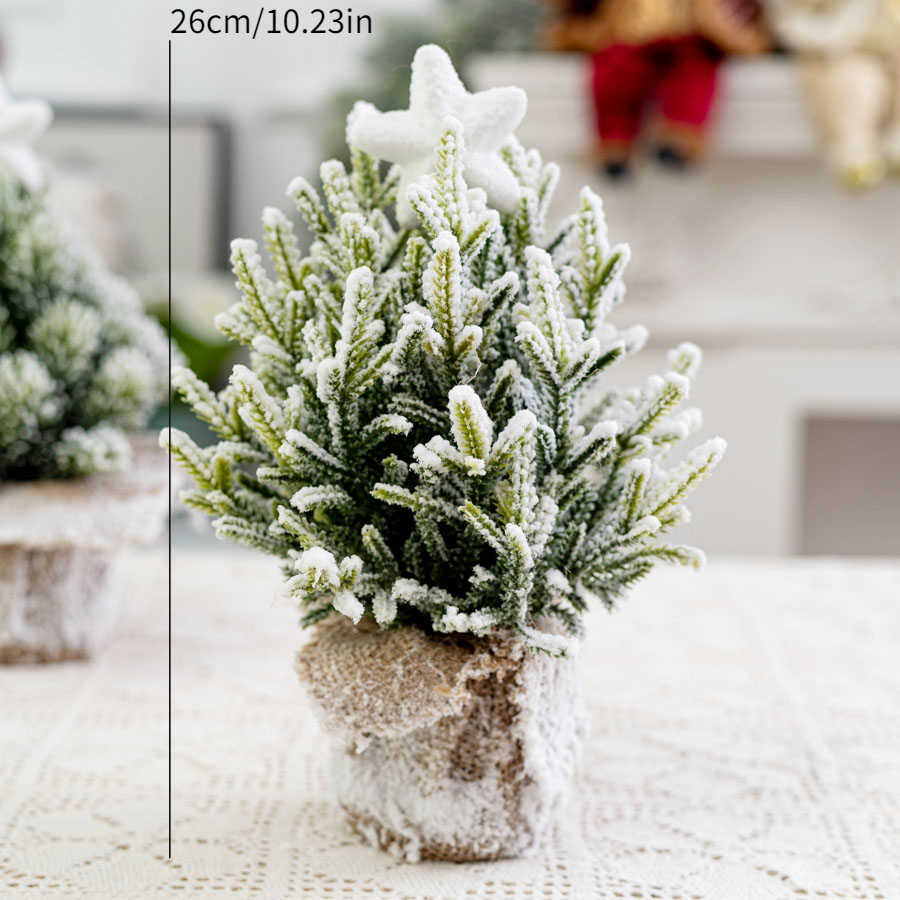 Artificial Mini Snow Flocked Christmas Tree - Artificial Flowers Store
